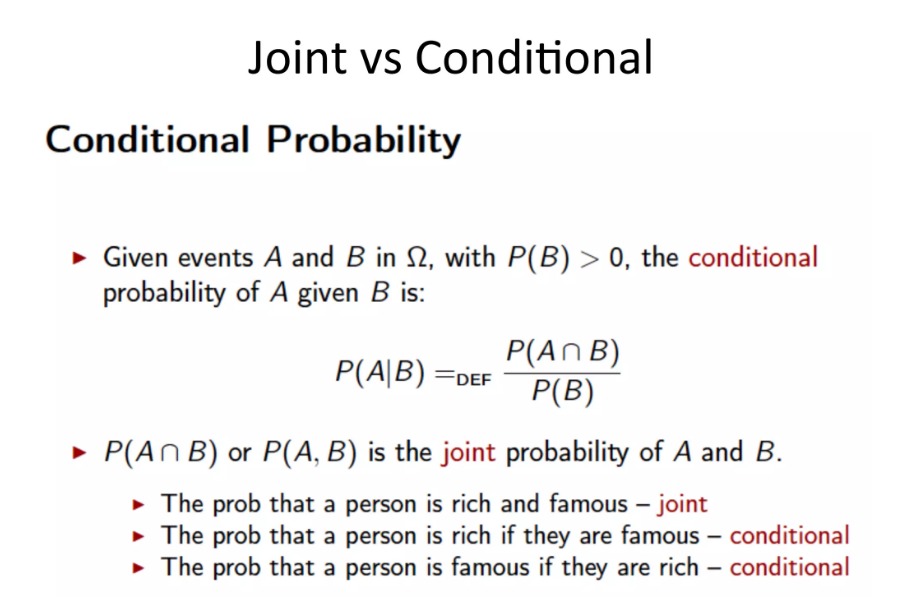 Understanding Joint Probability and Conditional Probability in the ...